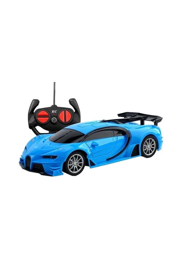 Перезаряжаемая детская игрушка-машинка Bugatti с дистанционным управлением, синяя