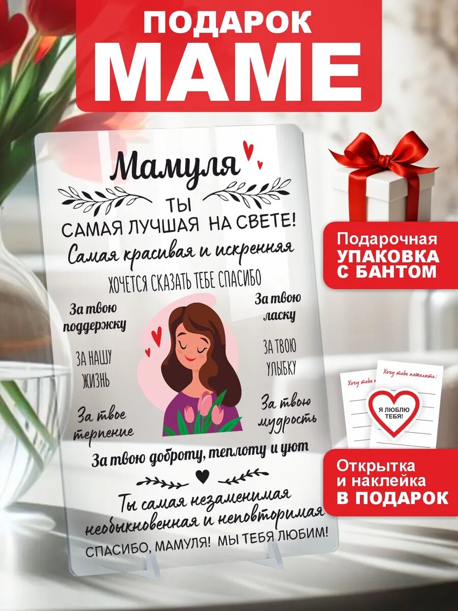 Подарок маме на 8 марта день рождения открытка