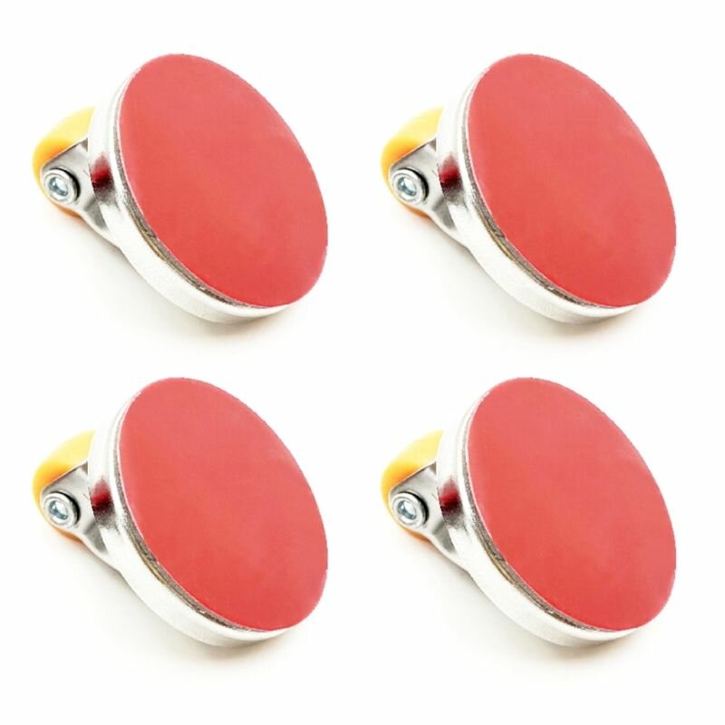 1 комплект из 4 универсальных роликов мягкой резины TPR диаметром 0,5 дюйма-оранжевый