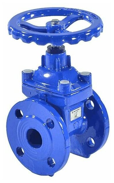 Задвижка чугун 30ч39р аналог МЗВ обрезиненный клин с гайкой и направляющими клина Ду 80 Ру10/16 фл Benarmo