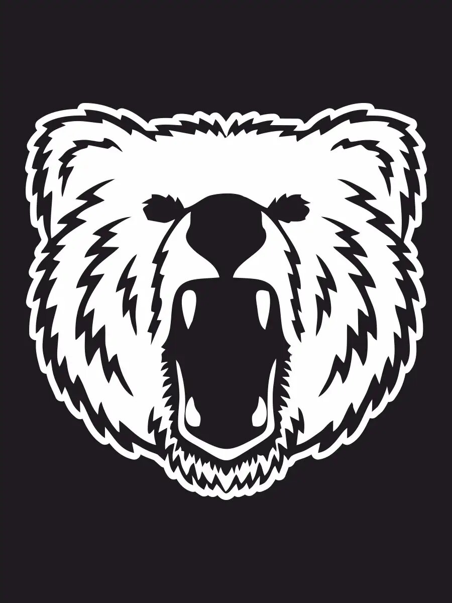 Наклейка на авто Медведь