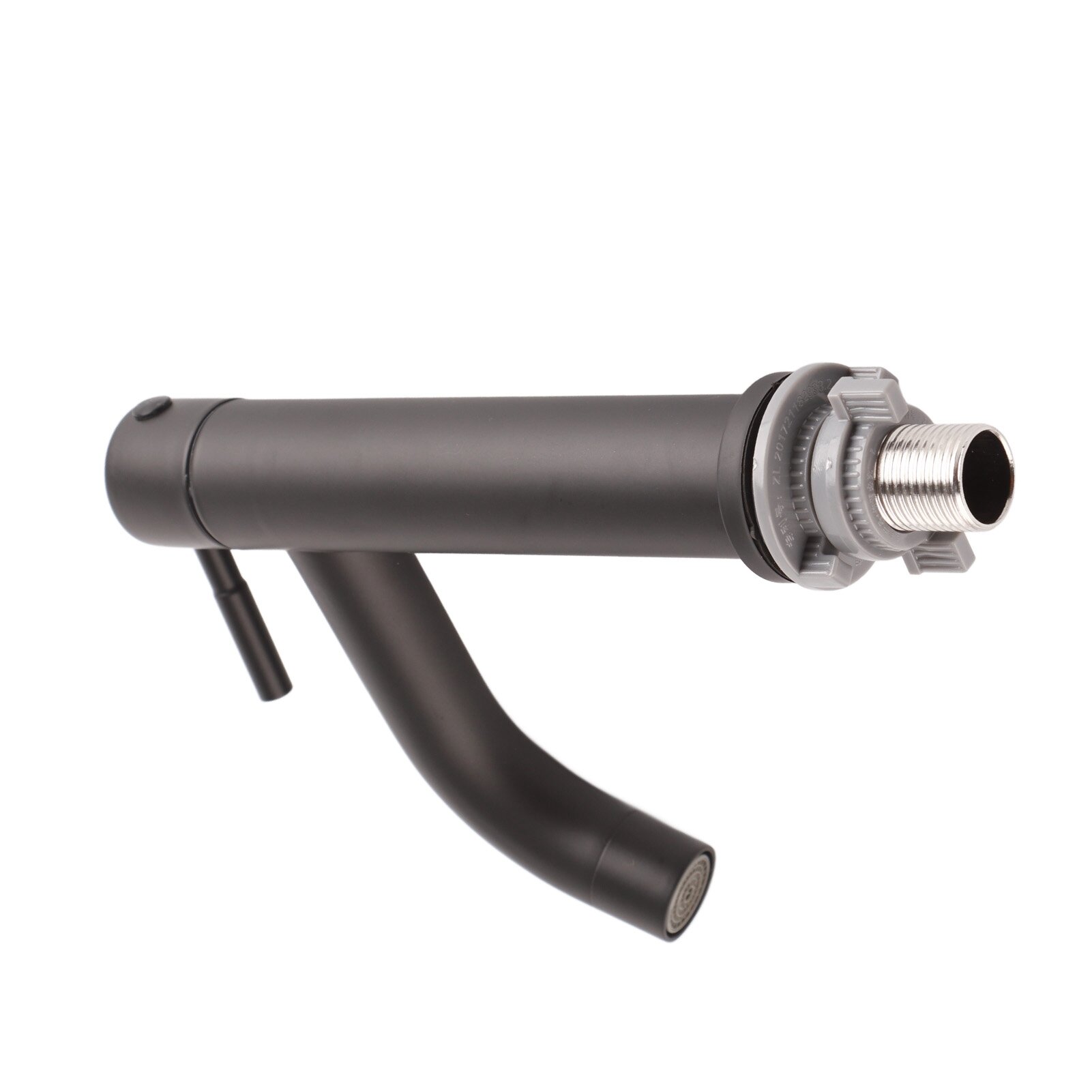 G1/2in нержавеющая сталь умывальник одинарный кран холодной воды для ванной туалет черный коленчатый тип (без трубки)