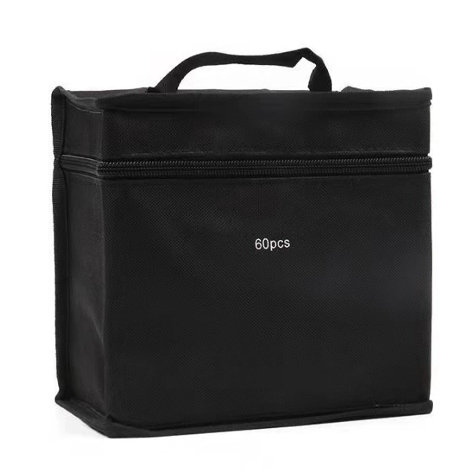 Маркеры с двойным наконечником, 60 цветов, черный корпус ручки, портативный пластиковый материал, цветные маркеры для дизайна рисунков