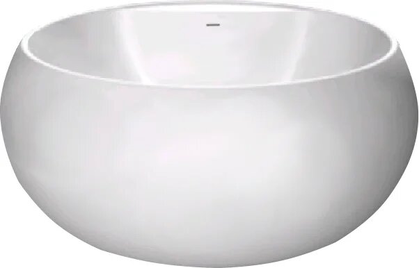 Акриловая ванна BelBagno BB30-1550 без опоры 155x155, отдельностоящая, белая, глянцевая, круглая