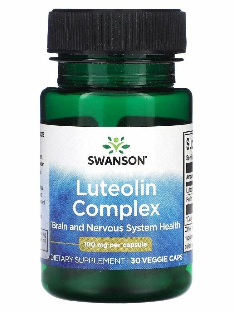 Лютеолин и рутин (комплекс с лютеолином), 30 растительных капсул, Swanson