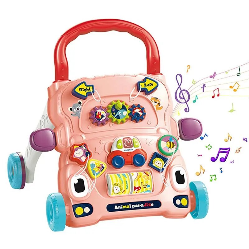 Ходунки Детские Для Девочек Мальчиков Игровая панель Звук Свет Пластик