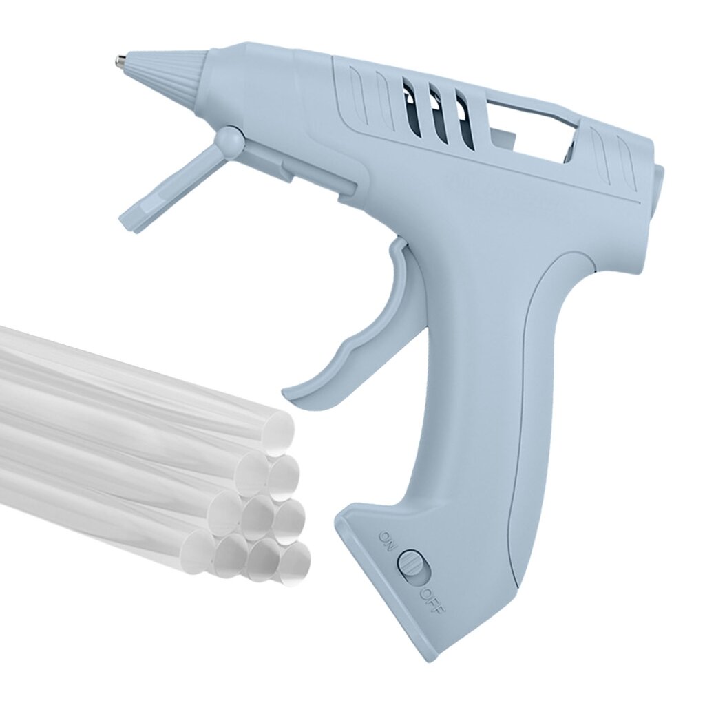 USB перезаряжаемый беспроводной термоплавкий клеевой пистолет-синий