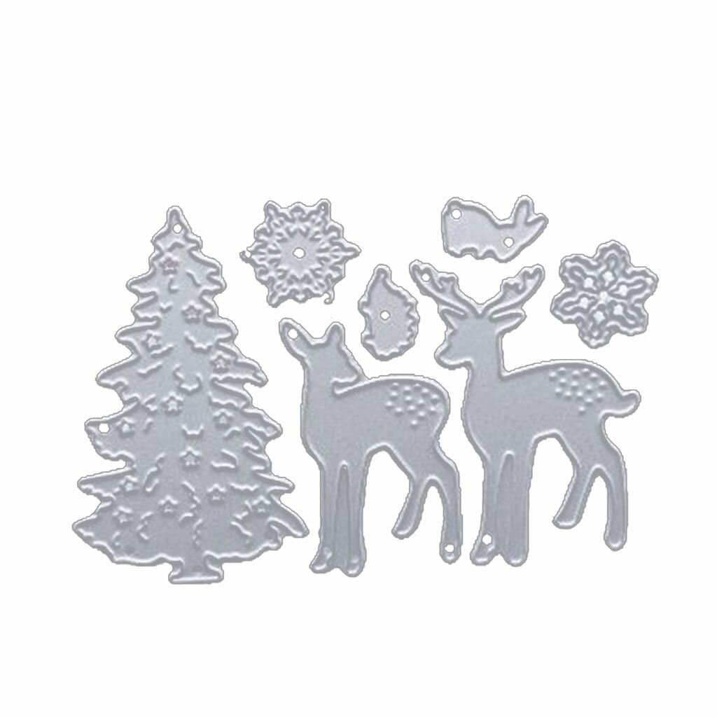 Ёлочный олень для скрапбукинга