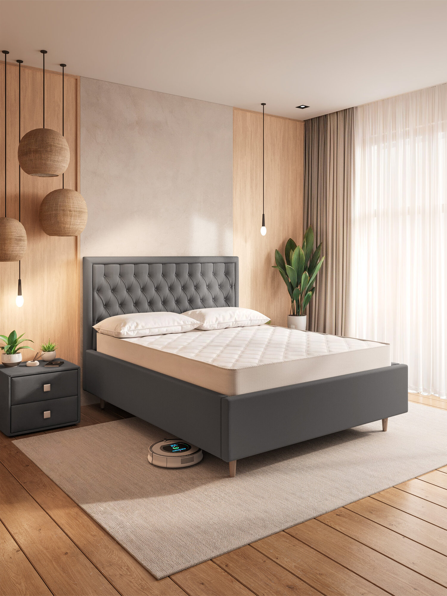 Кровать двуспальная 160х200 с подъемным механизмом, Версаль с мягким изголовьем для дома и спальни, ортопедическое основание, ящик для белья