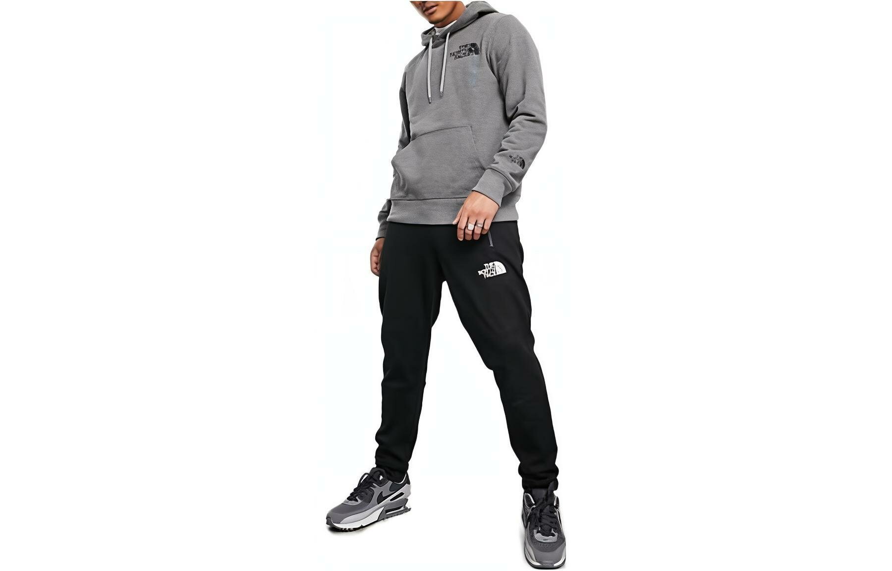 Худи мужское THE NORTH FACE 8807396 серое, флисовая подкладка, с капюшоном L EU