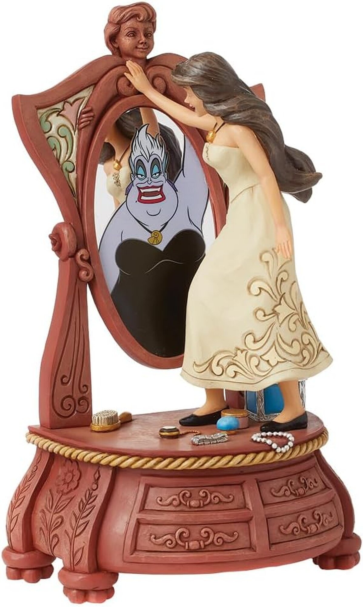 Коллекционная Фигурка Enesco Disney Traditions - Фигурка Ванесса Ванити с отражением Урсулы в зеркале - 6016343