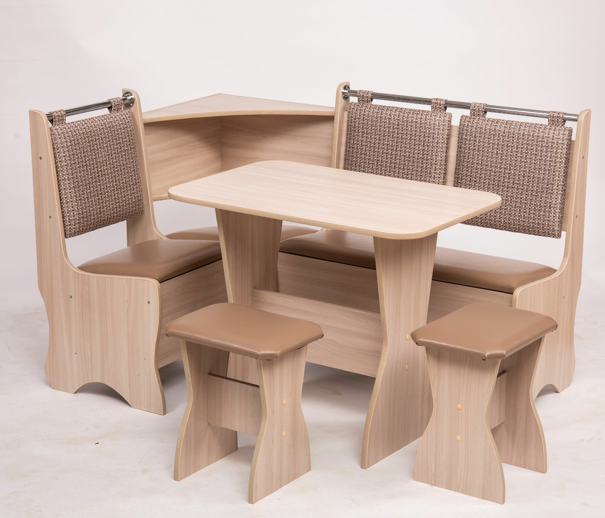 Кухонный уголок Алёнка-15 Шимо светлый/коричневый