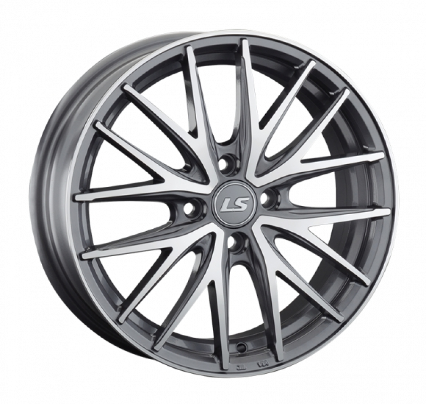 Диск колесный LS Wheels 918 6,0x16 4x100 Dia60.1 ET41 цвет GMF (темно-серый, полировка)