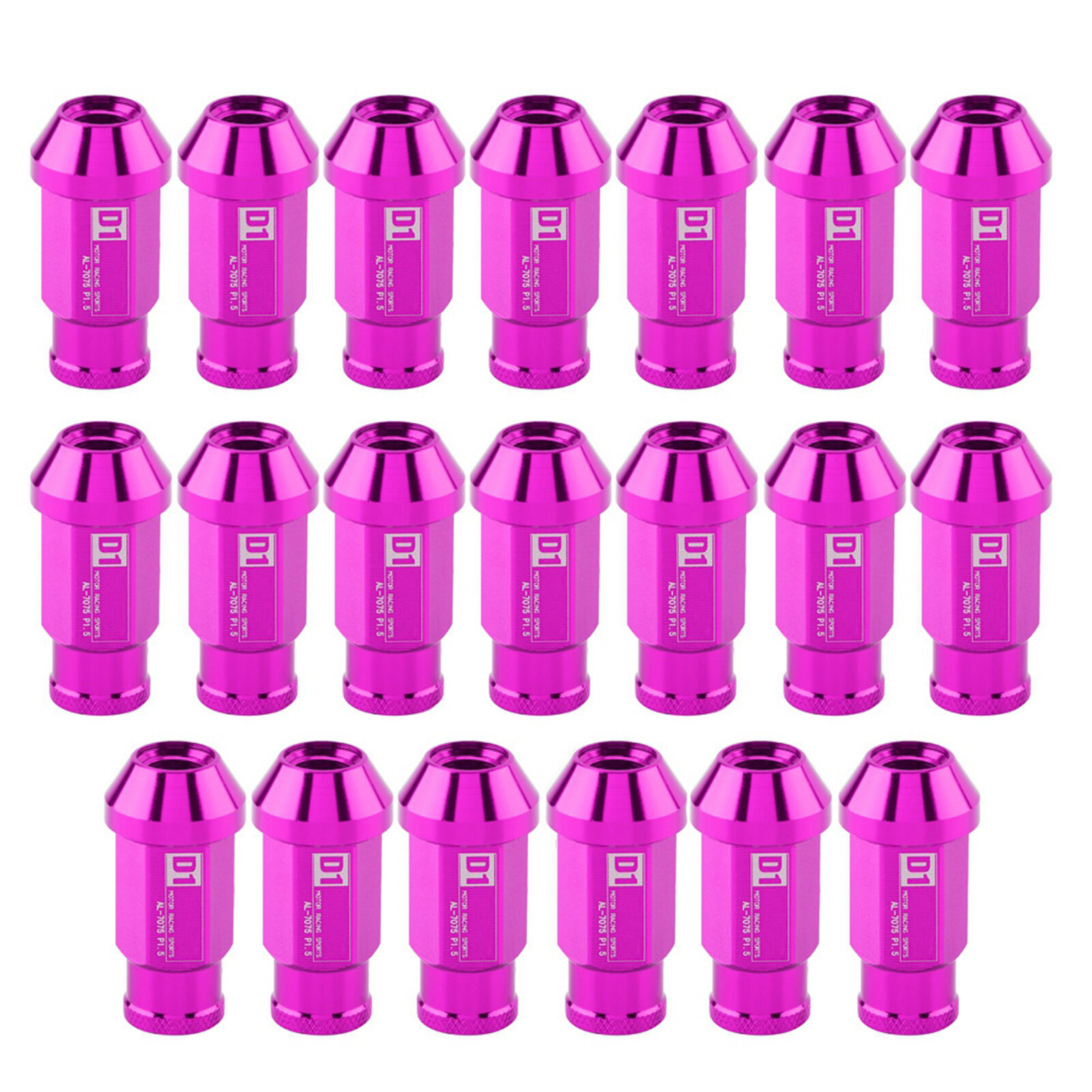 Гайка для гоночного колеса M12X1.5, фиолетовая, легкий автомобильный крепеж для колес для повышения производительности и тюнинга