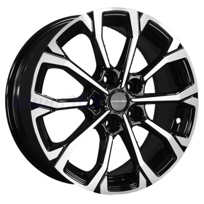 Литой колесный диск Khomen Wheels KHW1605 (MB C-Class) 6,5x16/5x112 ET40 D66,6 Black-FP