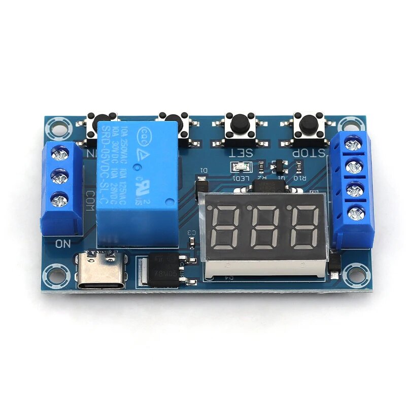 Релейный таймер задержки с Type-c Relay, Model Number: 1 Pcs