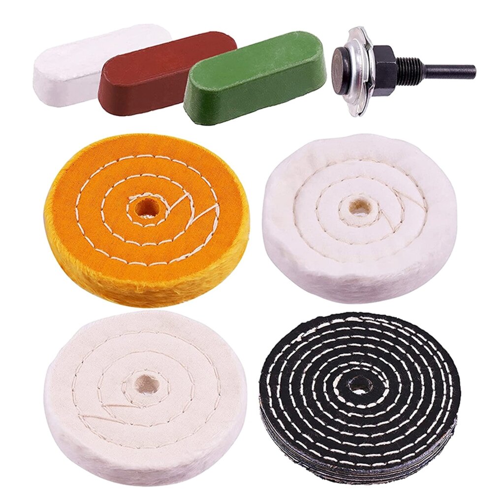 Шерстяной полировальный круг с утолщенным войлоком для угловой шлифовальной машины