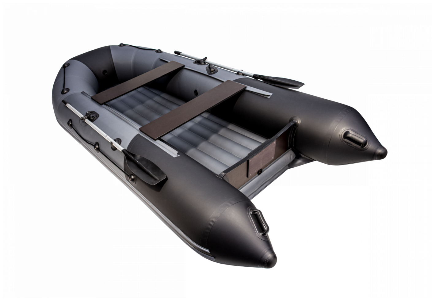 Надувная лодка ПВХ Таймень NX 3800 PRO НДНД графит/черный, вместимость 5 чел