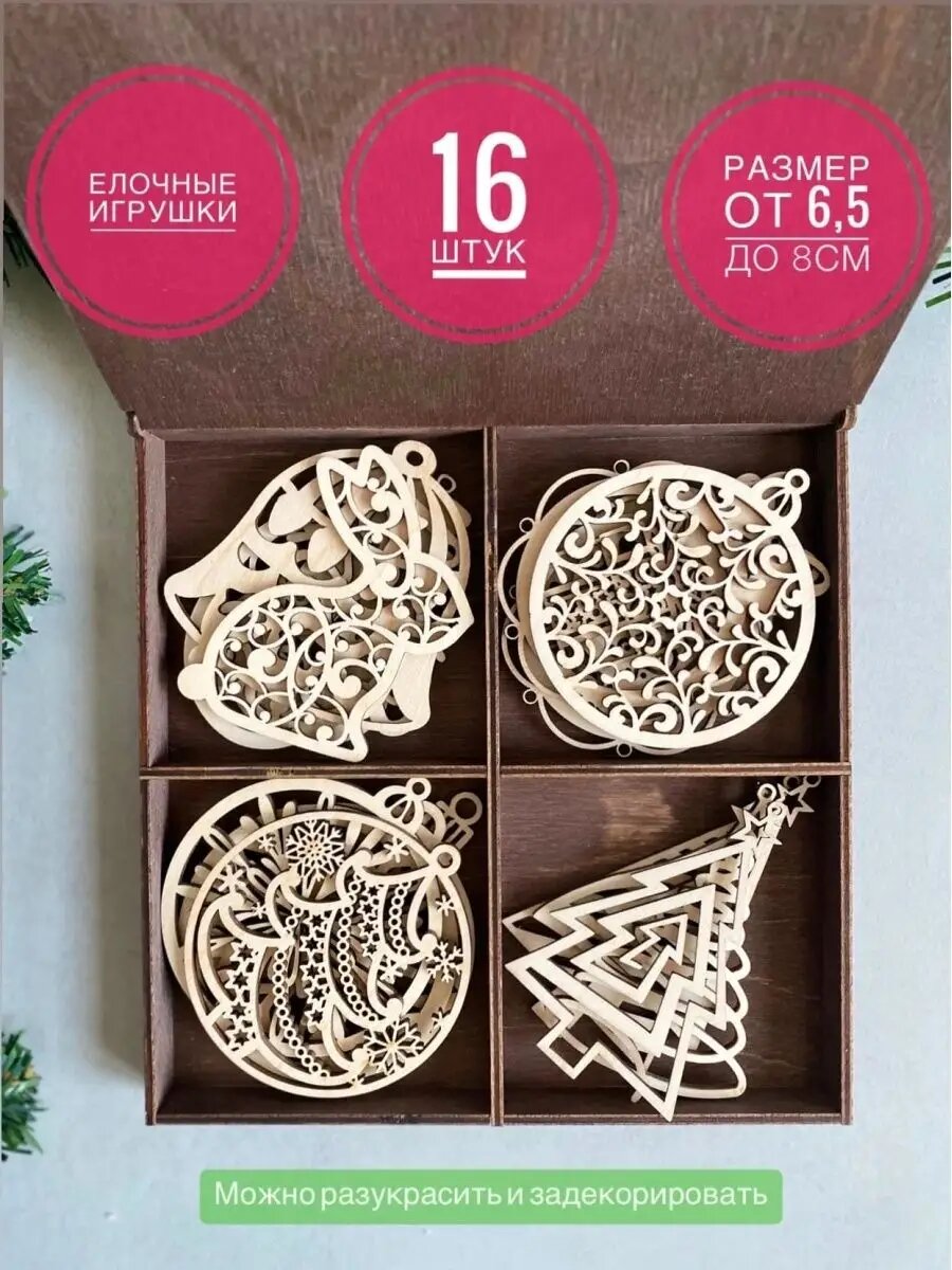 Набор елочных игрушек