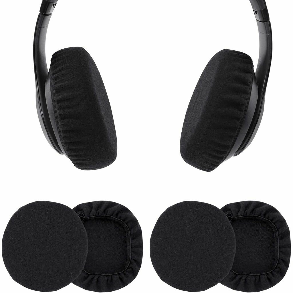 2 пары амбушюров для наушников, защитные чехлы для наушников от пота, моющиеся и растягивающиеся амбушюры 9-11 см