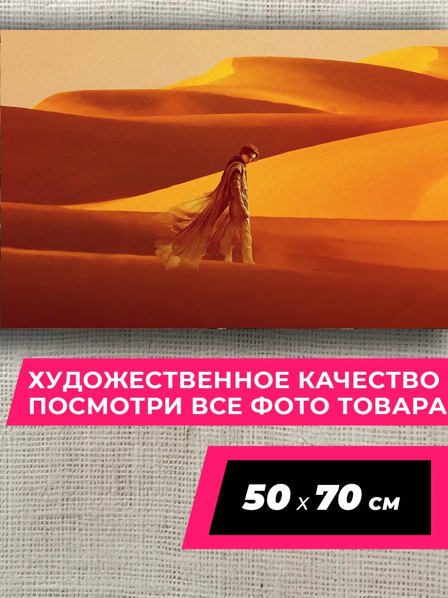 Плакат Дюна на стену 50 Dune 50 на 70, матовая фотобумага премиум качества