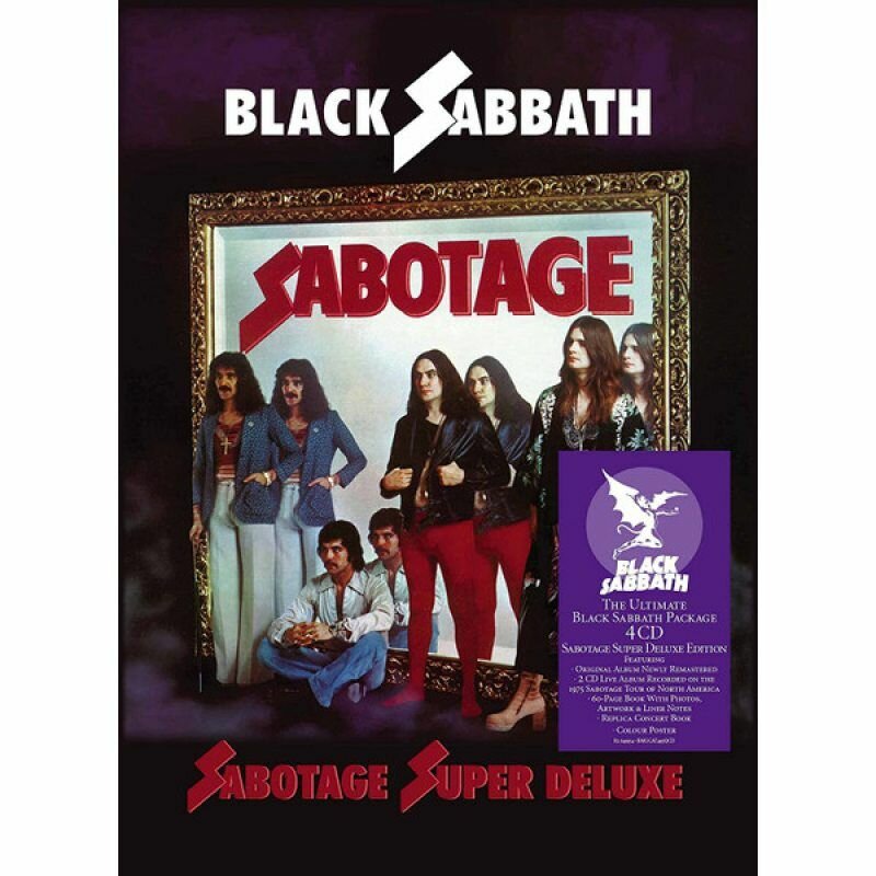 BLACK SABBATH - Sabotage Super Deluxe (4CD, Box Set, Gift Edition) Компакт диск