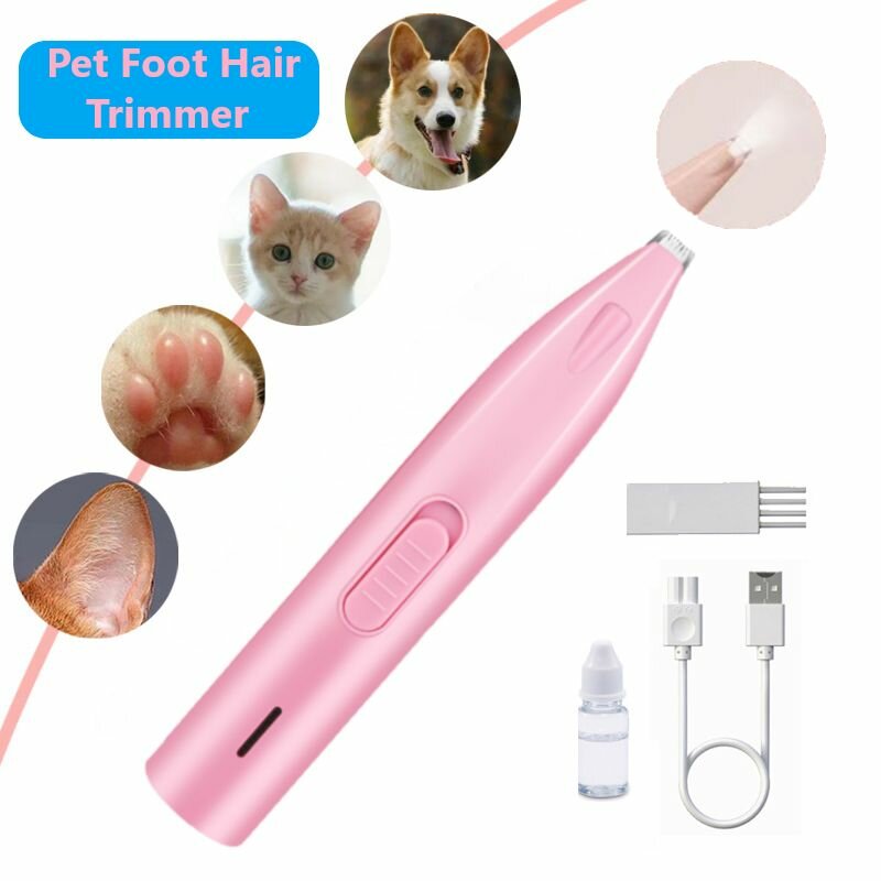Новый электрический триммер для волос на лапах домашних животных кошек и собак для чистки ушей ног и задницы