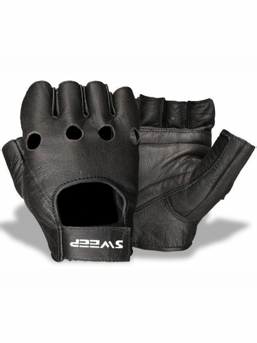 Перчатки кожаные Sweep Rocky без пальцев XS