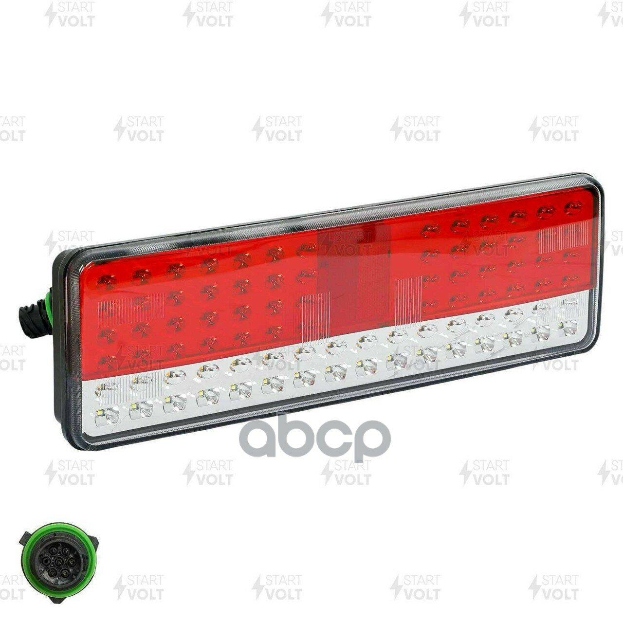 Фонарь задний КАМАЗ 5490 правый, байонет, указ. пов. снизу (светодиодн.) (STL 0703R) STARTVOLT арт. STL 0703R