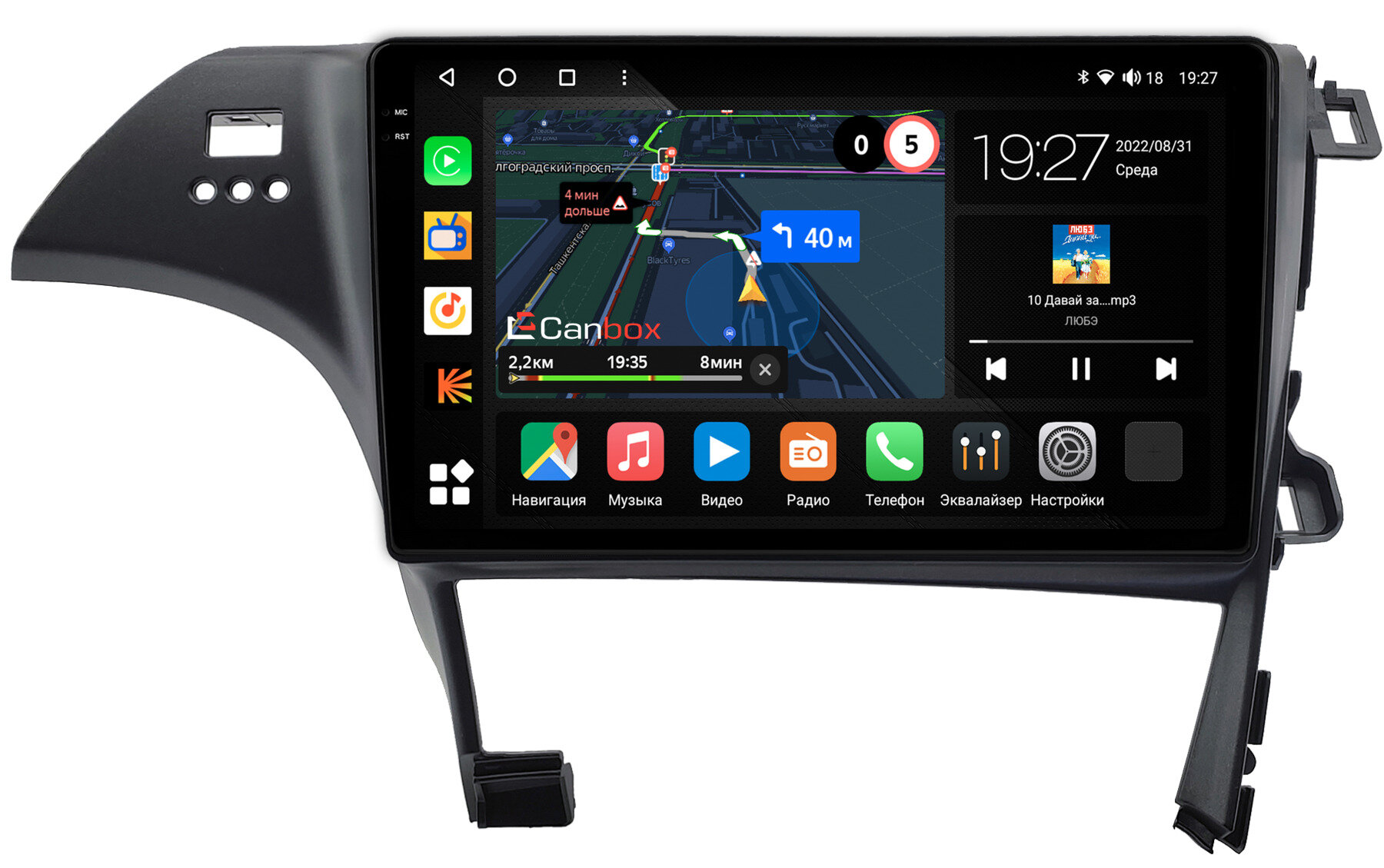 Штатная магнитола Canbox M-Line 2K 4178-10-0621 Toyota Prius 3 (XW30) 2009-2015 (левый руль) Android 10 (4G-SIM, 4/64, DSP, QLed)