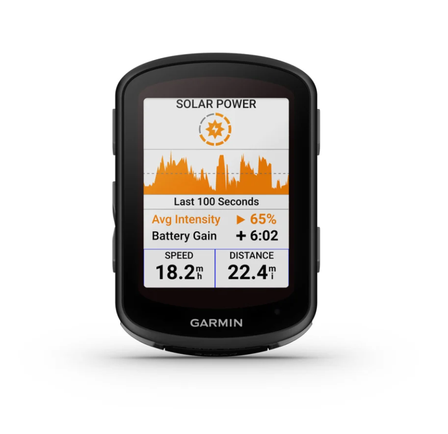 Велокомпьютер Garmin Edge 540 Solar 010-02694-23, водонепроницаемый, ГЛОНАСС, Galileo