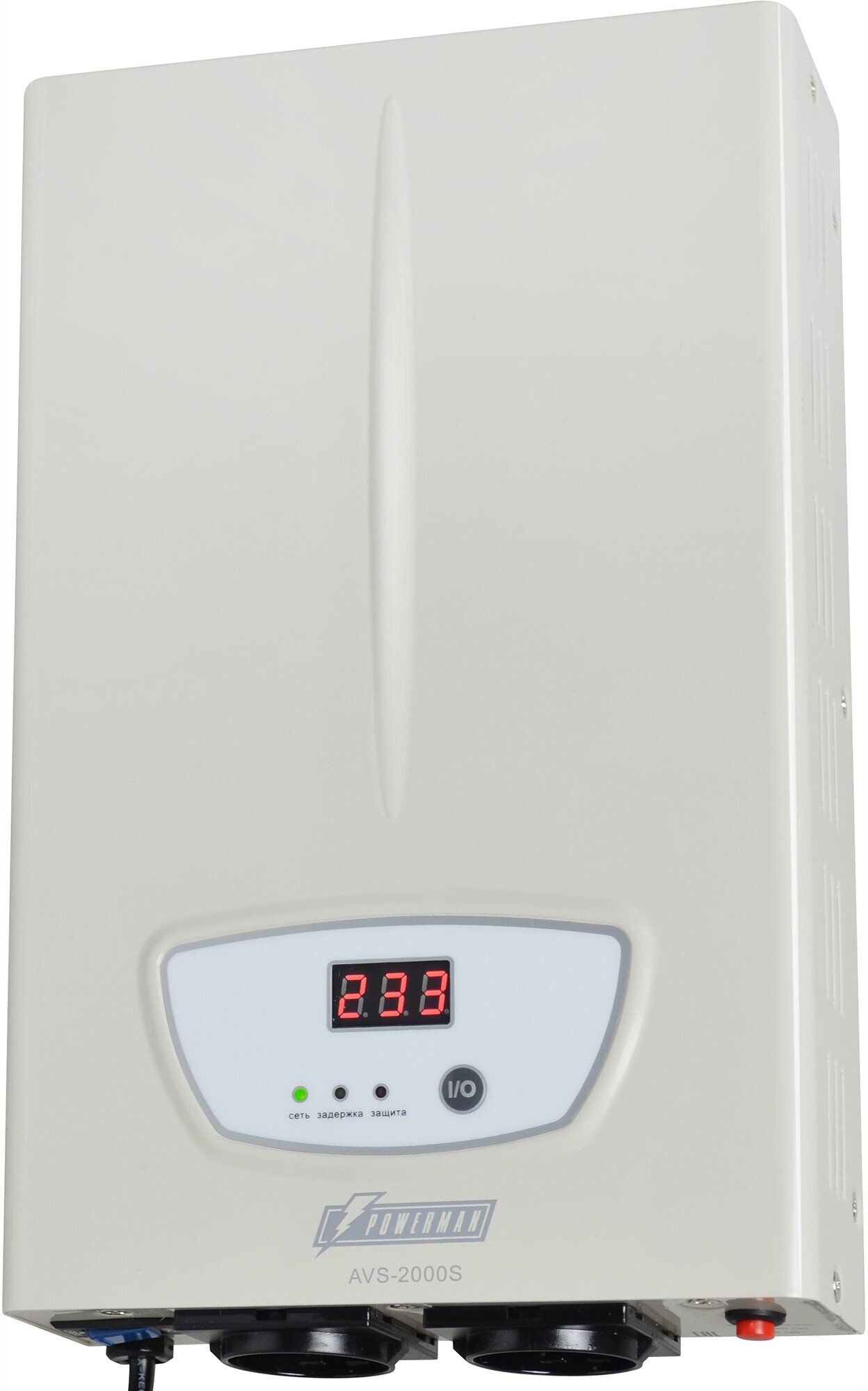 Стабилизатор напряжения однофазный Powerman AVS 2000S (946182) 2000 ВА