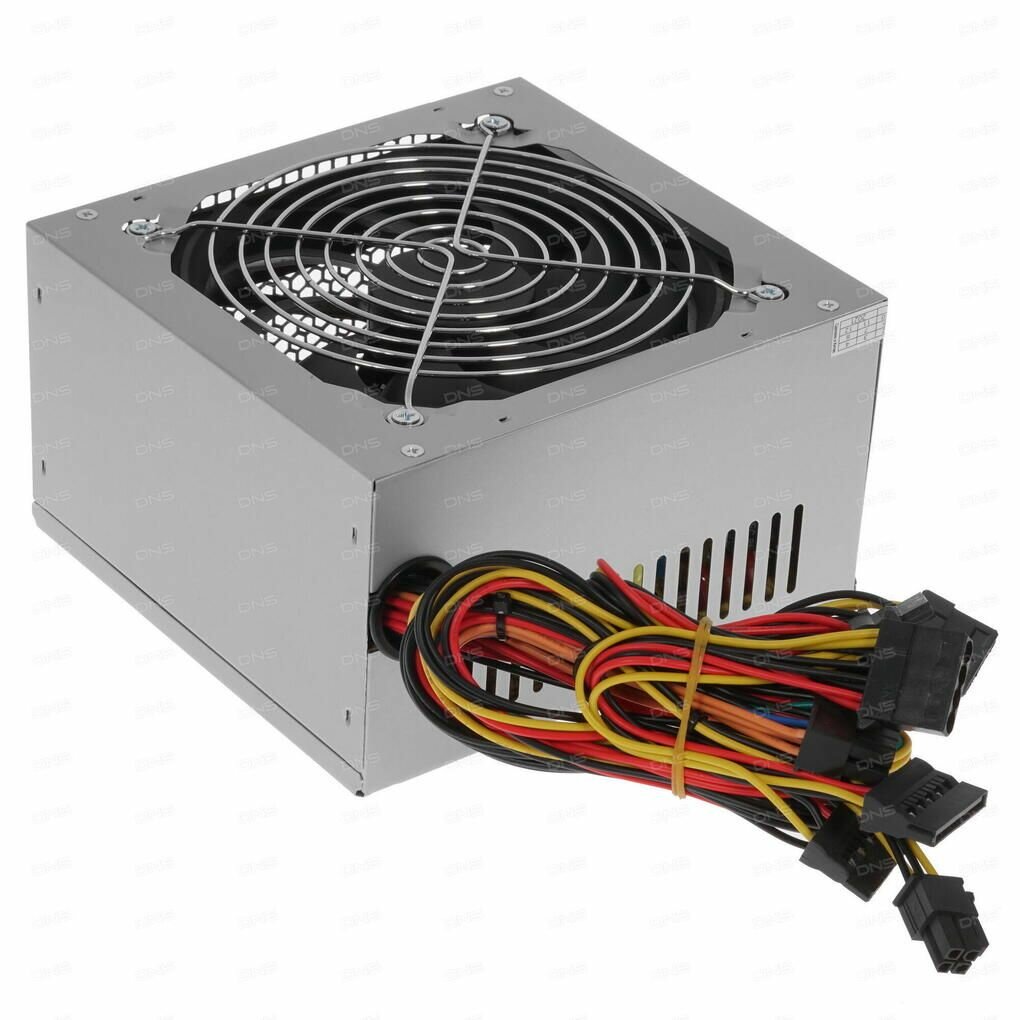Блок питания Winard 500W (500WA12) серый - 500 Вт, 20 + 4 pin, 4 pin CPU, 3 SATA