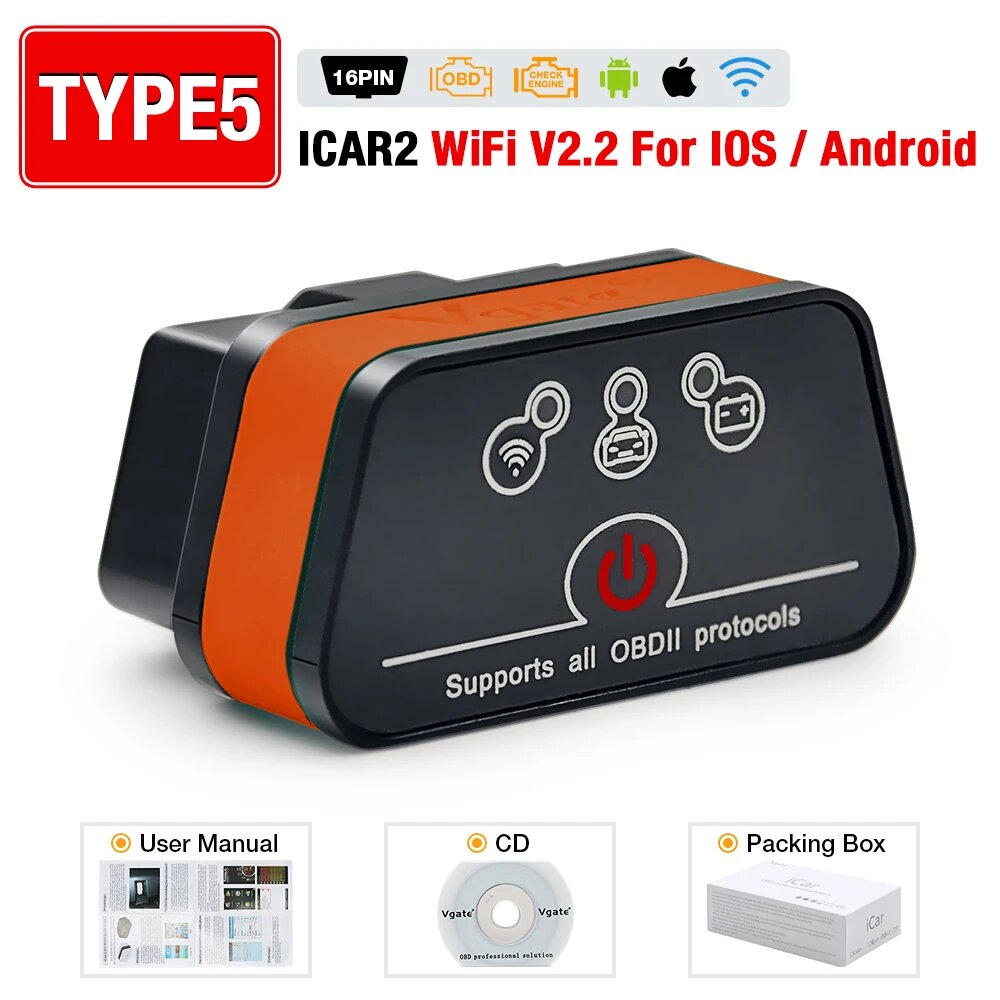Vgate iCar Pro elm327 V2.3 OBD 2 OBD2 Автомобильный диагностический сканер WIFI Bluetooth 4.0 для IOS Scan Tool ODB2 PK ELM 327 V1 5, ICAR2 WiFi