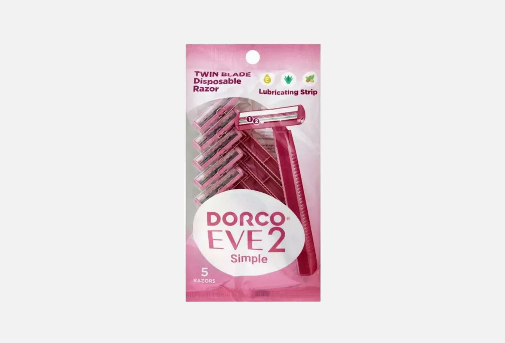Одноразовые станки для бритья DORCO Eve 2 Simple moisturizing strip