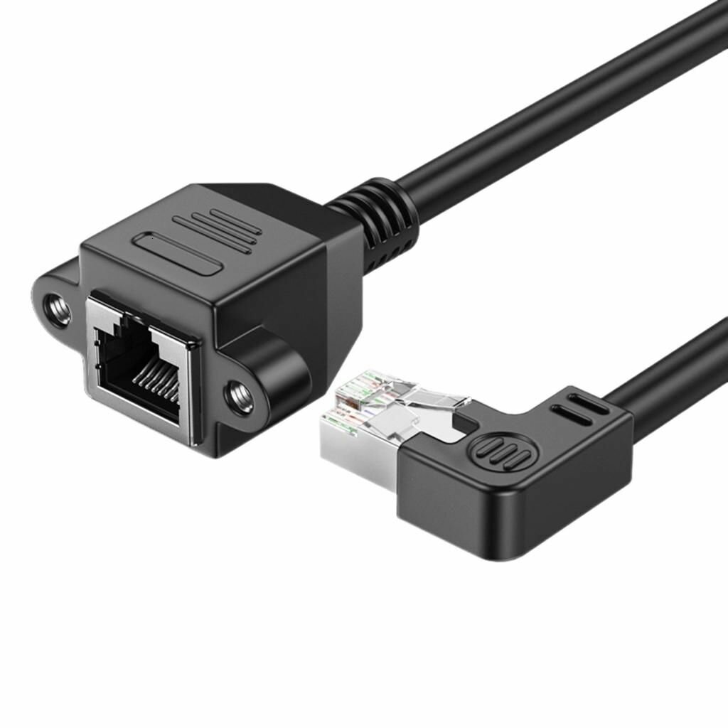 Удлинитель RJ45 от мужчины к женщине с отверстием для винта cat5-50 см-справа