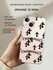Чехол на Apple iPhone 13 mini / Айфон 13 мини с принтом "Кресты паттерн чёрный",...