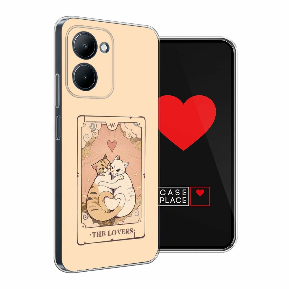 Чехол на Realme C33 / Реалми С33 с принтом "The lovers cats 1 - 14 февраля" — фото 1