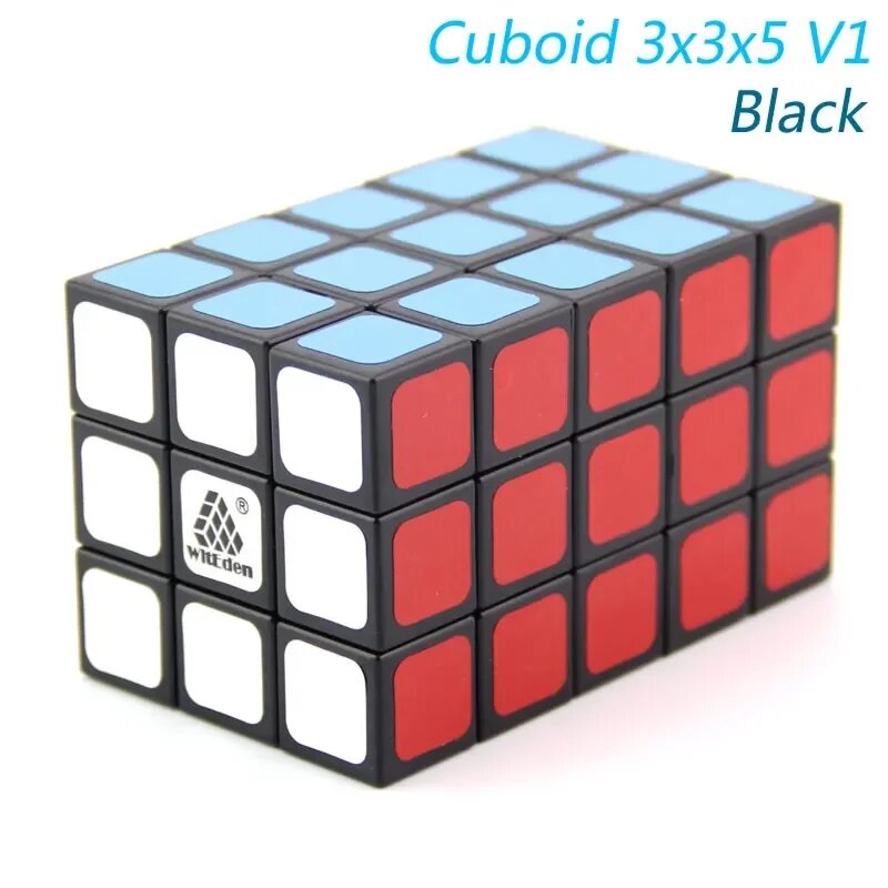 WITEDEN Кубик Рубика 3x3x4-3x3x8 Черный, Cuboid 3x3x5 V1 B