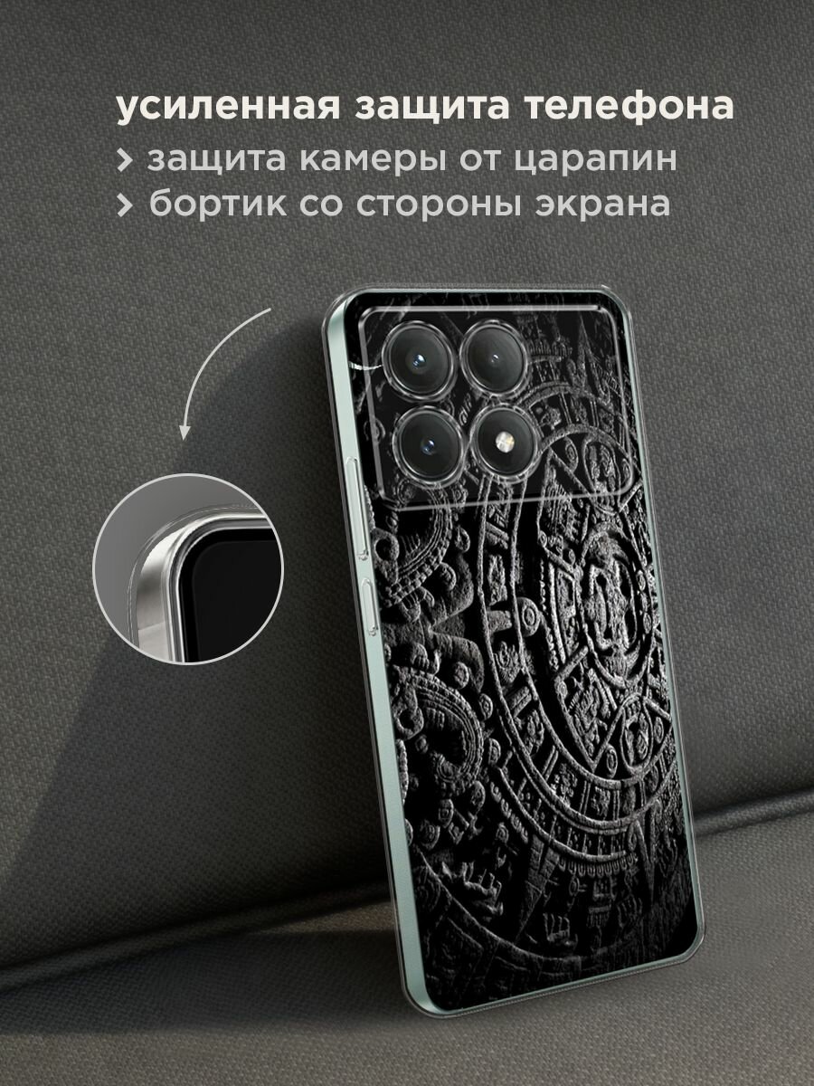 Чехол на Xiaomi Poco X6 PRO 5G / Поко X6 Про 5G с принтом "Узоры ацтеков 3" — фото 1