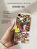 Чехол на Apple iPhone 16e/17e / Айфон 16е/17e с принтом "Дракон в цветах"