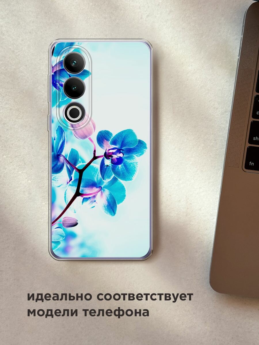 Чехол на Oneplus Ace 3V / Ван Плас Эйс 3V с принтом "Голубая орхидея" — фото 1