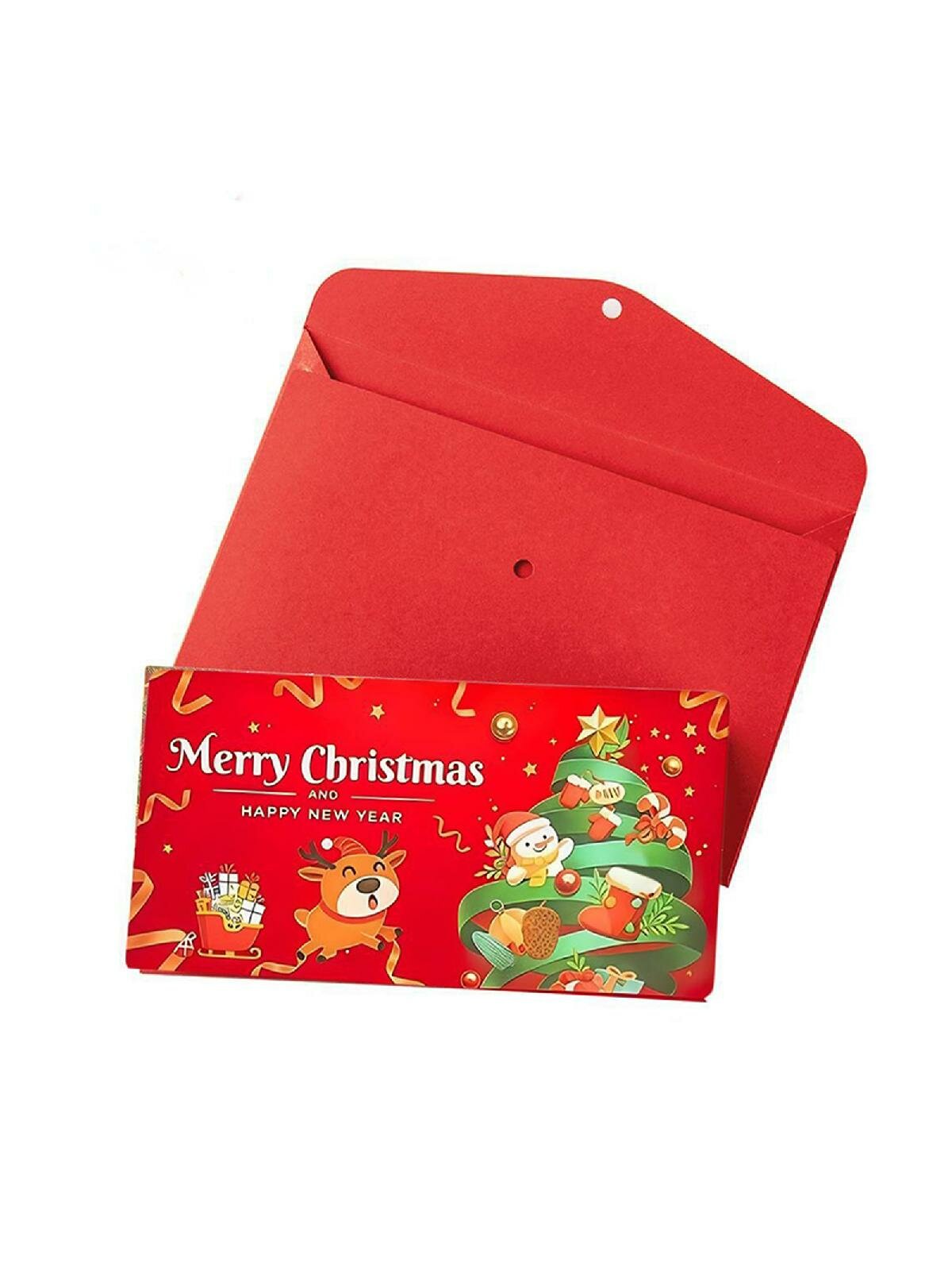 Праздничный держатель для денег из белого картона с 6 отделениями-сюрпризами, конверт для наличных денег