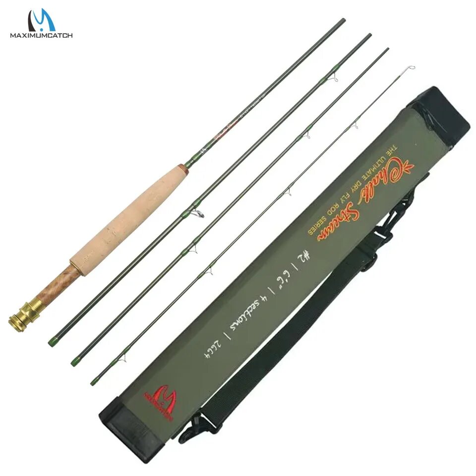 MAXIMUMCATCH CHALK Stream 2/3wt Углеродная удочка для мух 6,5/7,5 футов 7.5FT 3WT 4SEC(231CM
