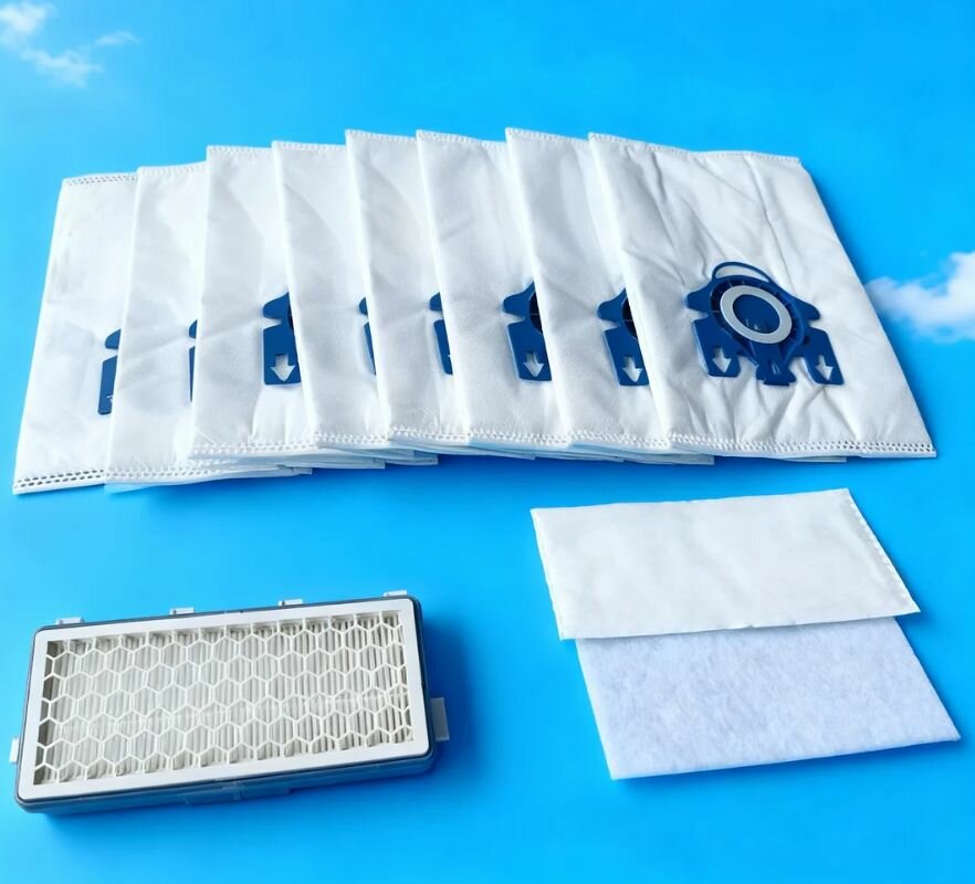 Мешки пылесборники MIELE GN Allergy XL Pack HyClean Pure 3D Efficiency, Бельгия (8 шт. мешков GN + Hepa фильтр)