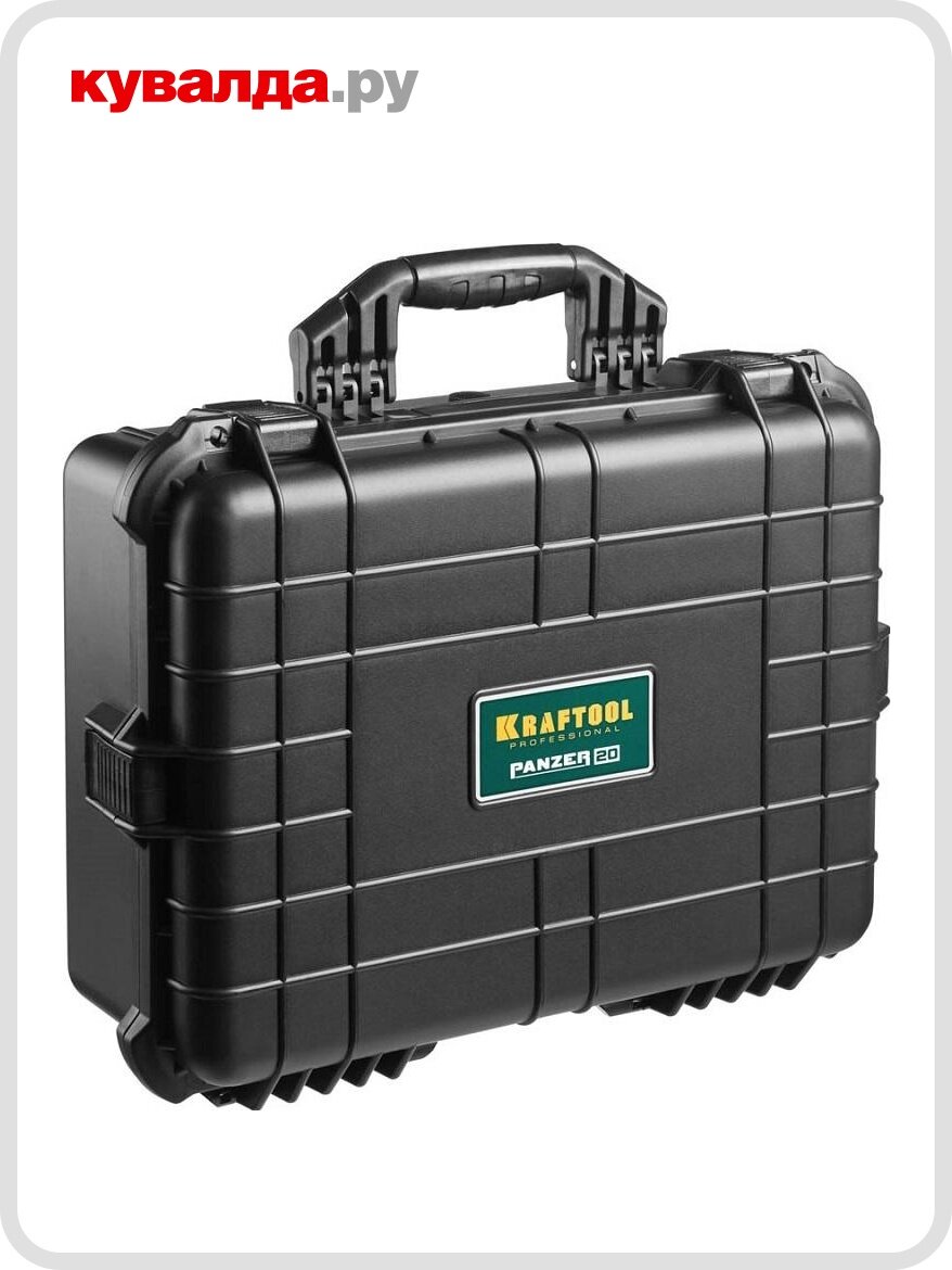 Ящик для инструмента KRAFTOOL "PANZER" ударопрочный пластиковый, степень защиты ip55, 20"