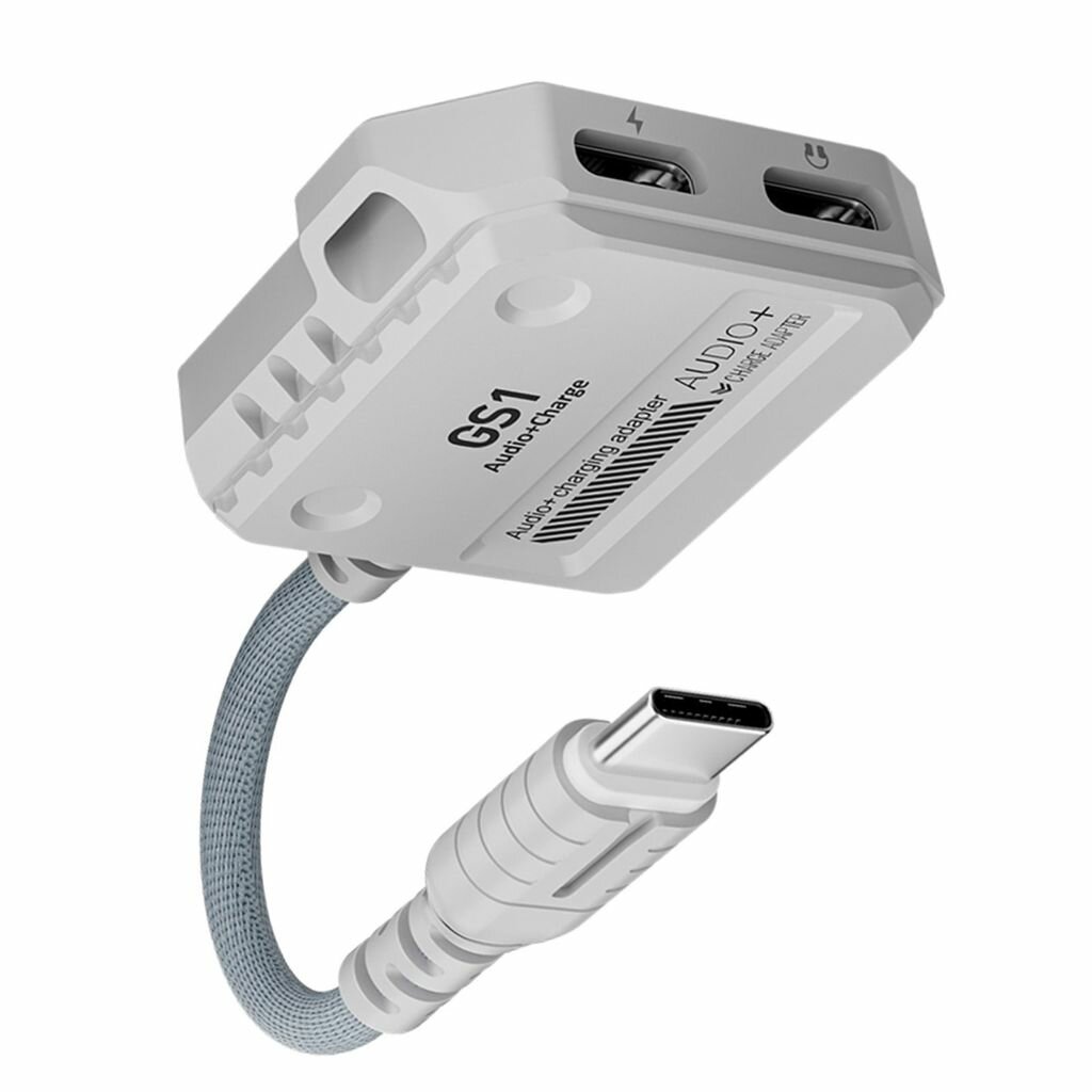 Адаптер GS1 2-в-1 Cyber Grey-аудио типа c