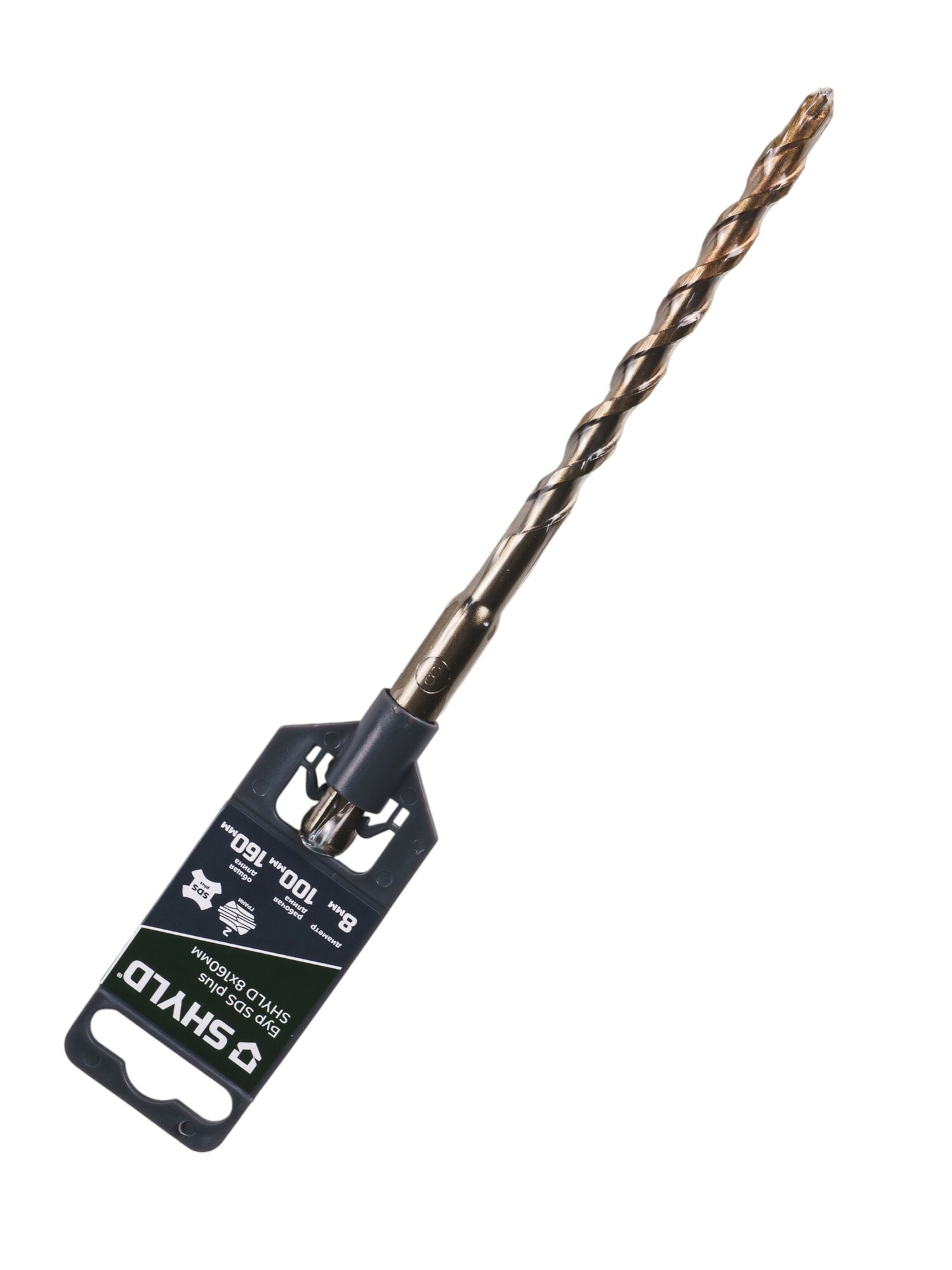 Бур SHYLD SDS-plus 40120, для бетона, камня и кирпича, 8х160 мм