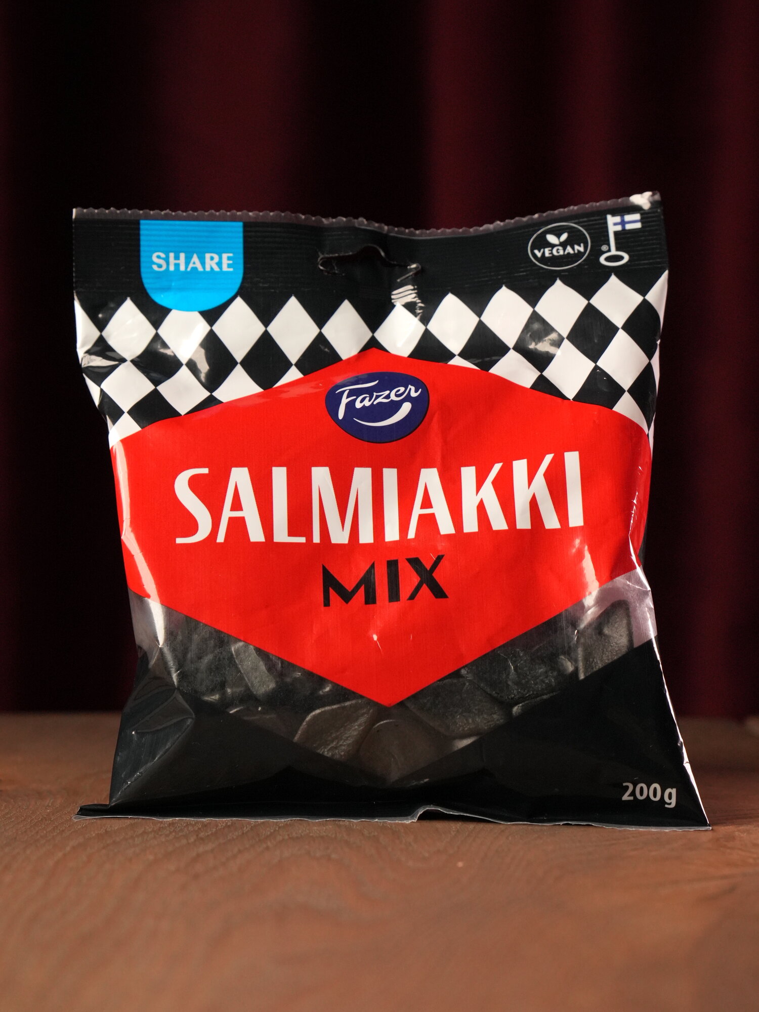 Лакрица финская Fazer Salmiakki Mix сальмиакки мармелад веган 200 г