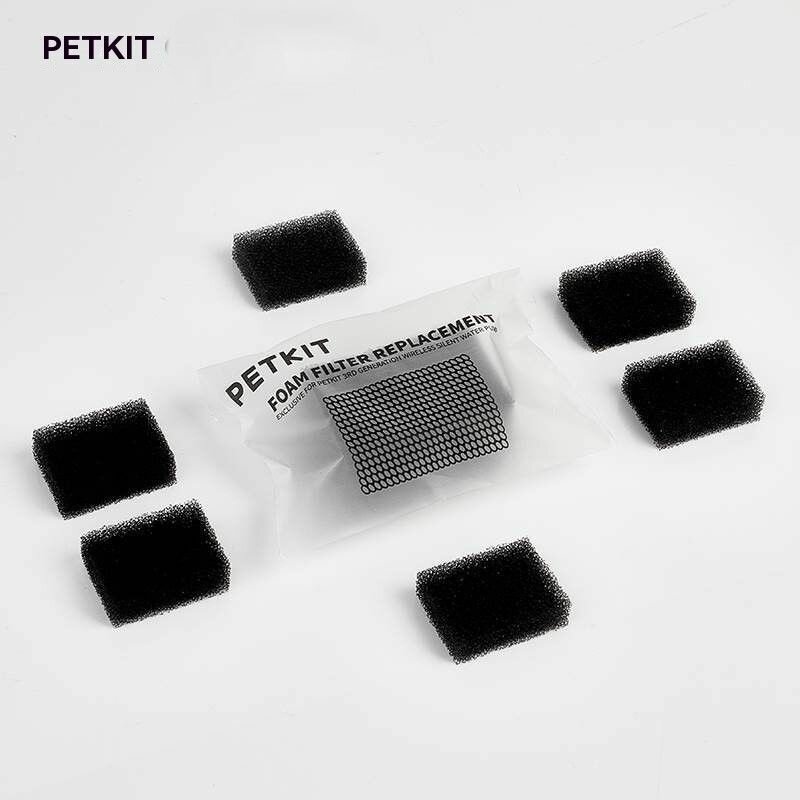 PETKIT Беспроводной водяной насос Pet Smart для поилки с губчатым фильтром из пены 6 таблеток*1 упаковка